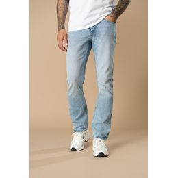 Herren Straight-Jeans, blau, Gr. 31, PETROL INDUSTRIES, Denim/Jeans, Obermaterial: 100% Baumwolle, Jeans, mit optisch 2teiliger Ges&auml;&szlig;tasche