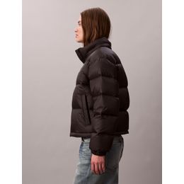 Damen Steppjacke "ESSENTIAL MIDWEIGHT PUFFER JACKE", schwarz, Gr. XL, Calvin Klein Jeans, unifarben, Web, Obermaterial: 100% Polyamid, Jacken, Mit