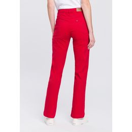 Arizona Damen Gerade Jeans "Comfort-Fit", rot, Basic, Gr. 19, Jeans, Obermaterial: 98% Baumwolle, 2% Elasthan, Jeans, High Waist