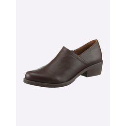 Andrea Conti Damen Stiefelette, Gr. 40, braun, Glattleder, Leder, Rindsleder, Schuhe