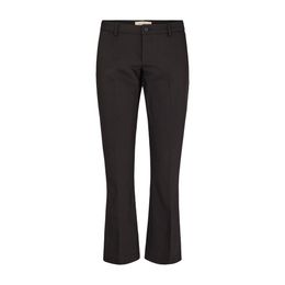 Freequent Damen Stoffhose "FQISADORA-ANKLE-PA-BOOTCUT"schwarz, Gr. L, unifarben, Web, Obermaterial: 50% Baumwolle, 47% Polyamid, 3% Elasthan, Hosen,