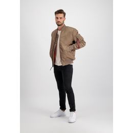 Herren Bomberjacke "MA-1 VF 59 Long", grau, Gr. M, Alpha Industries, Obermaterial: 100% Nylon. Futter: 100% Nylon. F&uuml;llung: 100% Polyester, Jacken