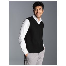 TRIGEMA Herren Pullunder "TRIGEMA Pullunder in Waffeloptik", schwarz, Basic, Gr. M, Piqu&eacute;, 100% Baumwolle, Pullover