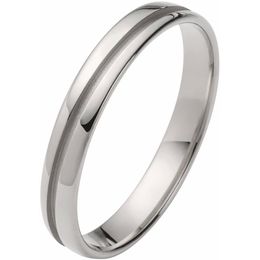 Firetti Damen Trauring "Schmuck Geschenk Gold 375 Hochzeit Ehering "LIEBE"", 16,5, ohne Brillanten, Wei&szlig;gold 375, 3,5mm, wei&szlig;, Wei&szlig;gold 375,
