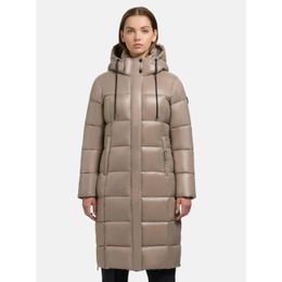 Khujo Damen Steppmantel "Shane2-YM", beige, Gr. M, Obermaterial: 100% Nylon. Innenfutter: 100% Nylon. Wattierung: 100% Polyester, M&auml;ntel, Gl&auml;nzender