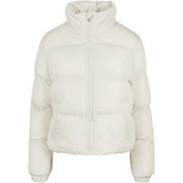 Urban Classics Damen Winterjacke "Urban Classics Damen Ladies Short Peached Puffer Jacket", wei&szlig;, Gr. XXXL, unifarben, 100% Polyester, Jacken