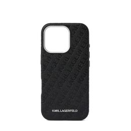 K by KARL LAGERFELD Karl Lagerfeld Smartphone Case 'iPhone 16 Pro' male Black size One Size
