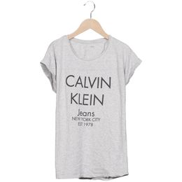 Calvin Klein Jeans T-Shirt Damen Gr&ouml;&szlig;e M Second Hand grau