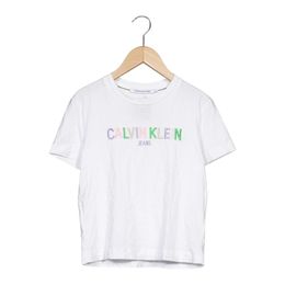 Calvin Klein Jeans T-Shirt Damen Gr&ouml;&szlig;e XS Second Hand wei&szlig;