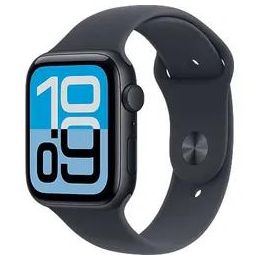 Apple Watch SE 3 GPS 44, 2025 Smartwatch Aluminium Fluorelastomer, 140-190 mm, Mitternacht