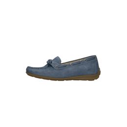 Gabor Moccasins female Blue size 8