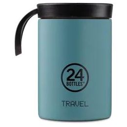 24Bottles&reg; Travel Tumbler Snack Pot 350ml mit Fill&Go Lid Powder Blue