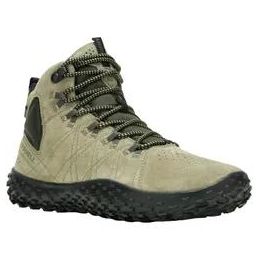 Merrell Sneaker Wrapt Mid WP (Minimal-Laufschuhe, Leder, wasserdicht) olivegr&uuml;n/schwarz Herren