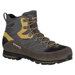 Aku Wanderschuhe Trekker Lite III Wide GTX (wasserdicht, weit) dunkelbraun/mustard Herren