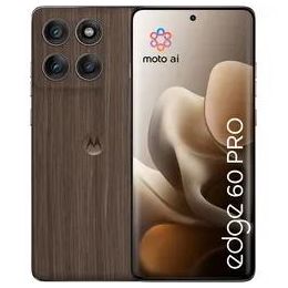 Motorola Smartphone "Edge 60 Pro", Energieeffizienz: A (A-G), braun (walnut), 512 GB, Mobiltelefone