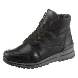 Winterboots Ara "OSAKA", Damen, Gr. 5 (38), schwarz, Glattleder, Schuhe Winterboots, Schn&uuml;rboots, High Top Sneaker in G-Weite (= weit), Topseller