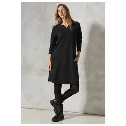 Strickkleid Cecil, Damen, Gr. S (38), US-Gr&ouml;&szlig;en, schwarz, Stoff, 66% Polyester, 20% Viskose, 10% metallisierte Fasern, 4% Elasthan, gemustert, normal kniefrei, Rundhals, B&uuml;ndchen, Kleider Strickkleid, knielang