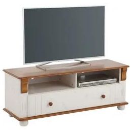 TV-Board OTTO HOME "Adele", wei&szlig; (wei&szlig;, kirschbaumfarben), B:120cm H:45cm T:40cm, Sideboards, TV-Board, Breite 120 cm, mit Schublade, aus massiver Kiefer, FSC