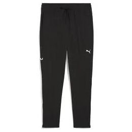 Trainingshose Puma "FLEX STRETCH Gewebte Trainingshose Herren", Damen, Gr. S, Normalgr&ouml;&szlig;en, schwarz, Obermaterial: 87% Polyester, 13% Elasthan; Taschenfutter: 100% Polyester, regular fit, Hosen Trainingshose
