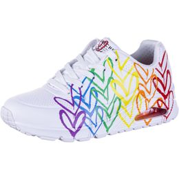 Skechers UNO FULL OF LOVE Sneaker Damen - Gr&ouml;&szlig;e 38 1/2 - wei&szlig;