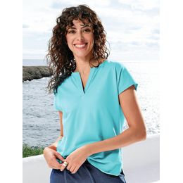 Green Cotton - Shirt Asta, t&uuml;rkis, Gr. 46 / L - Baumwolle