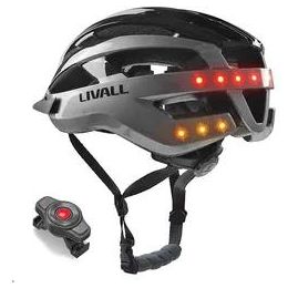 Livall MT1 Fahrradhelm mit BR80 Fernbedienung - schwarz/anthrazit - 54-58