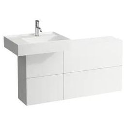 Laufen Kartell Waschtischunterschrank 120x61x27cm 4082910336401, Ausschnitt links, wei&szlig; matt