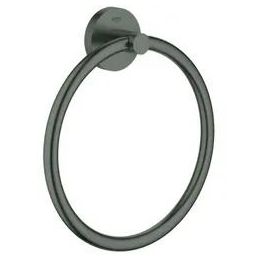 Grohe Essentials Handtuchring 40365AL1 hard graphite geb&uuml;rstet, verdeckte Befestigung