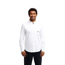 Langarmhemd Quiksilver "Diamond", Herren, Gr. L, US-Gr&ouml;&szlig;en, wei&szlig;, Obermaterial: 100% Walkfrottier;, Hemden Langarmhemd
