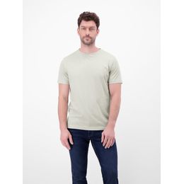 T-Shirt Lerros, Herren, Gr. L, pearl grau, Single Jersey, Obermaterial: 100% Baumwolle, unifarben, regular fit h&uuml;ftlang, Rundhals, abgesteppt, Shirts T-Shirt, im Basic-Look