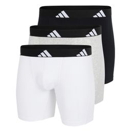 Boxer adidas Sportswear "Active Flex Cotton", Herren, Gr. XXL, 917, assorted, Single Jersey, Obermaterial: 95% Baumwolle, 5% Elasthan, unifarben mit Farbeinsatz, k&ouml;rpernah, Unterhosen Boxer, elastisch, Logo-Bund, sportlicher Look, ohne Eingriff