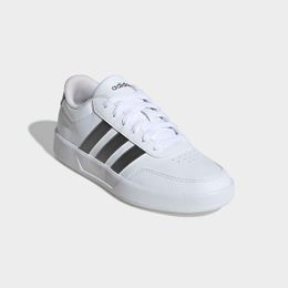 Sneaker adidas Sportswear "BREAKNET 3.0", Damen, Gr. 39, cloud wei&szlig;, iron metallic, ftwr wei&szlig;, Synthetik, Schuhe Sneaker