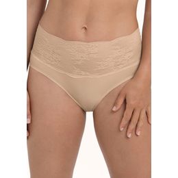 Taillenslip ANITA SINCE 1886 "Essential Lace", Damen, Gr. L, desert, Obermaterial: 63% Polyamid, 28% Elasthan, 9% Baumwolle, unifarben, eng, Unterhosen Taillenslip, weich, feminin, elastisch, bequem, dekoratives Spitzenband