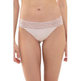 Minislip Mey "SERIE AMOROUS", Damen, Gr. 42, beige (bailey), Spitze, Obermaterial: 87% Polyamid, 13% Elasthan, k&ouml;rpernah, Unterhosen Minislip, Spitze durchgehend am Bund