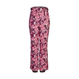 Skihose Killtec "KSW 206 GRLS SKI PNTS", M&auml;dchen, Gr. 164, Normalgr&ouml;&szlig;en, stein, Obermaterial: 100% Polyester;Futter: 100% Polyester;F&uuml;llung: 100% Polyester, Hosen Skihose, Floraler Print, wasserdicht, atmungsaktiv, verstellbare Taille