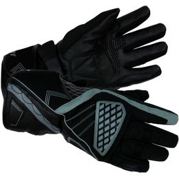 Motorradhandschuhe Roleff "Winter" Gr. XL, schwarz (schwarz, grau ro202), Handschuhe, XL, Obermaterial: 60% Rindsleder, 40% Polyester. Innenfutter: 100% Polyester, Motorradhandschuhe, winddicht, wasserdicht