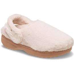 Clog Crocs "Classic Unfurgettable Clog", Damen, Gr. 36, quartz, Croslite&trade;, Textil, Fellimitat, Schuhe Clog, Hausschuh, Freizeitschuh mit schwenkbarem Fersenriemen