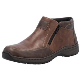 Winterboots Rieker, Herren, Gr. 46, braun (dunkelbraun), Lederimitat, Schuhe Winterboots, Winterstiefelette, Halbschuh mit beidseitigen Rei&szlig;verschl&uuml;ssen