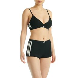Panty adidas Sportswear "Sport Active Essentials Cotton 3 Stripes", Damen, Gr. L, 000, schwarz, Single Jersey, Obermaterial: 95% Baumwolle, 5% Elasthan, k&ouml;rpernah, Unterhosen Panty, elastisch, Cotton-Mix, atmungsaktiv, leicht, weich