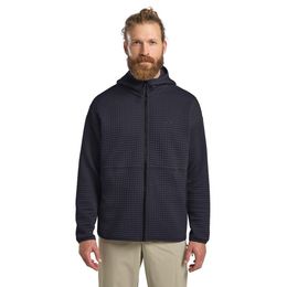Fleecejacke Jack Wolfskin "MOGARI HOODED FZ M", Herren, Gr. L (52), schwarznavy, Obermaterial: 95% POLYESTER, 5% SONSTIGE FASERN. Futter: 100% POLYESTER, Jacken Fleecejacke