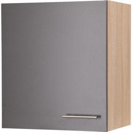 H&auml;ngeschrank respekta "Merle", grau, B:50cm H:56,1cm T:34,6cm, Schr&auml;nke, H&auml;ngeschrank, Breite 50 cm, mit Soft-Close Funktion, Stangengriffe aus Metall