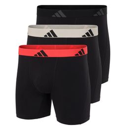 Boxer adidas Sportswear "Active Flex Cotton", Herren, Gr. M, 909, sonstiges, Single Jersey, Obermaterial: 95% Baumwolle, 5% Elasthan, unifarben mit Farbeinsatz, k&ouml;rpernah, Unterhosen Boxer, elastisch, Logo-Bund, sportlicher Look, ohne Eingriff
