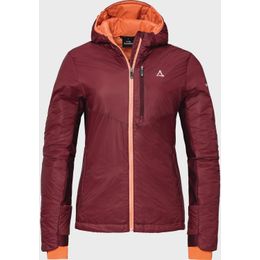 Sch&ouml;ffel Outdoorjacke SCH&Ouml;FFEL "Ins Hybrid Black Raven L", Damen, Gr. 40, rot (2965, rot), Oberstoff : 100% Nylon Futter : 100% Nylon Wattierung : 100% Polyester, regular fit, Jacken Outdoorjacke