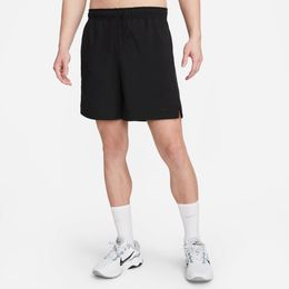 Shorts Nike "M NK DF UNLIMITED WVN 7IN UL", Herren, Gr. L, N-Gr, schwarz, schwarz, schwarz, Obermaterial: 86% Polyester, 14% Elasthan, Hosen Shorts