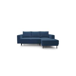 Selsey Ecksofa mit Schlaffunktion Rodario Mini blau Ma&szlig;e (cm): B: 241 H: 90 &raquo; M&ouml;bel Kraft