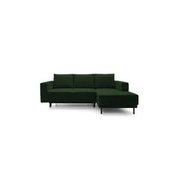 Selsey Ecksofa mit Schlaffunktion Rodario Mini gr&uuml;n Ma&szlig;e (cm): B: 241 H: 90 &raquo; M&ouml;bel Kraft