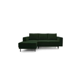 Selsey Ecksofa mit Schlaffunktion Rodario Mini gr&uuml;n Ma&szlig;e (cm): B: 241 H: 90 &raquo; M&ouml;bel Kraft