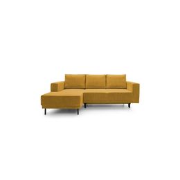 Selsey Ecksofa mit Schlaffunktion Rodario Mini gelb Ma&szlig;e (cm): B: 241 H: 90 &raquo; M&ouml;bel Kraft