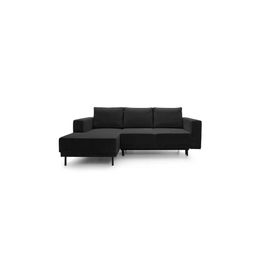 Selsey Ecksofa mit Schlaffunktion Rodario Mini schwarz Ma&szlig;e (cm): B: 241 H: 90 &raquo; M&ouml;bel Kraft