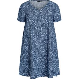 ZIZZI Kleid 'Jeasy' Damen Gr&ouml;&szlig;e 42/44 blau / dunkelblau Winterkleid